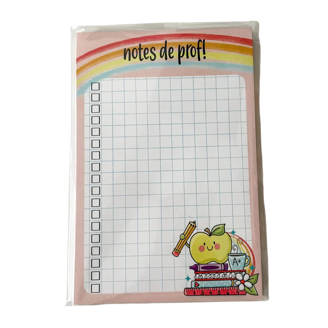 Calepin - Notes de prof - En vente! – Boucles et bonbons